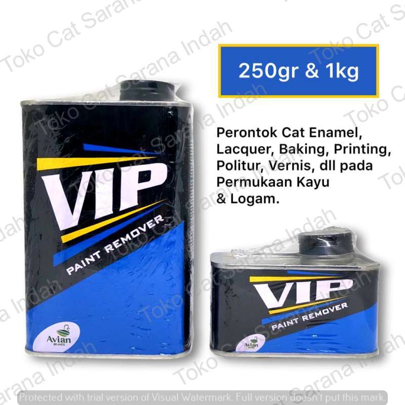 Jual PAINT REMOVER VIP 250GR 1000GR PERONTOK CAT VIP AVIAN OBAT ...
