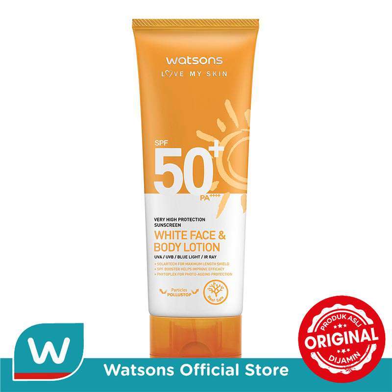 Promo WATSONS Very High Protection Sunscreen White Face & Body Lotion ...