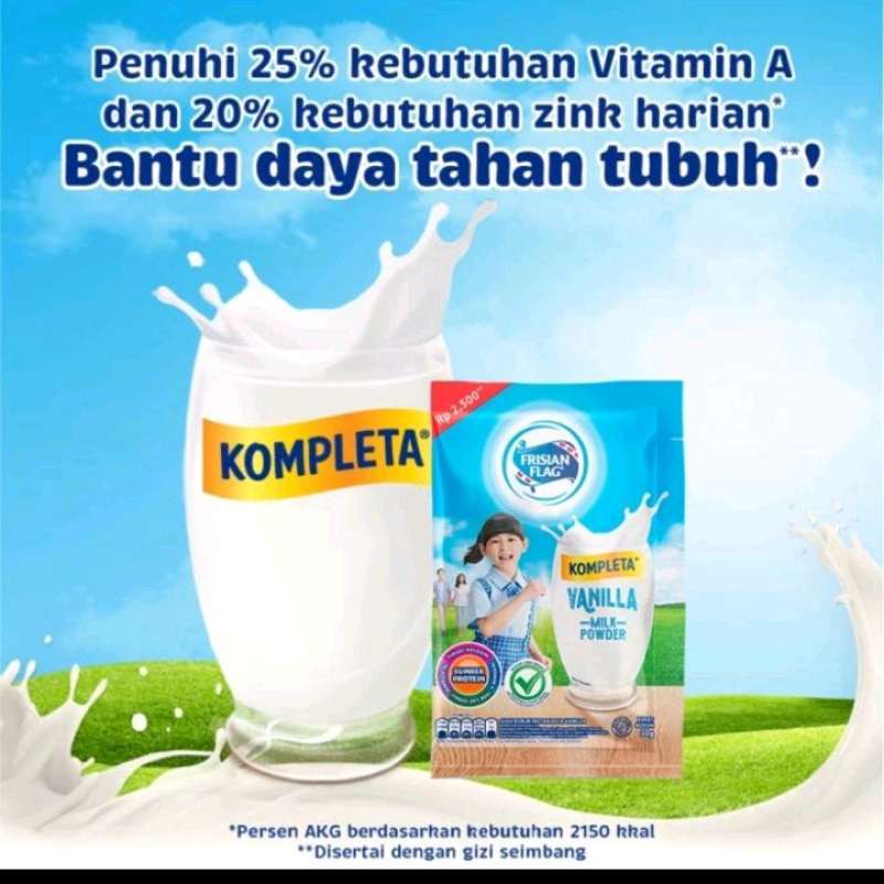 Jual frisian flag kompleta Vanila susu bubuk sachet di Seller Bulik ...