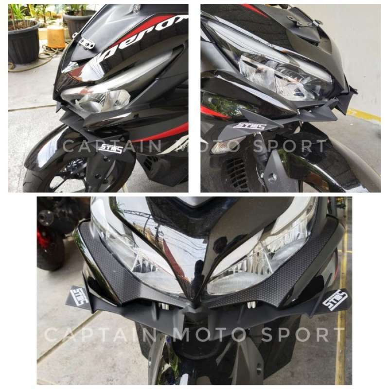 Jual WINGLET PLASTIK ABS AEROX 155 NEW CONNECTED PLUG AND PLAY di ...