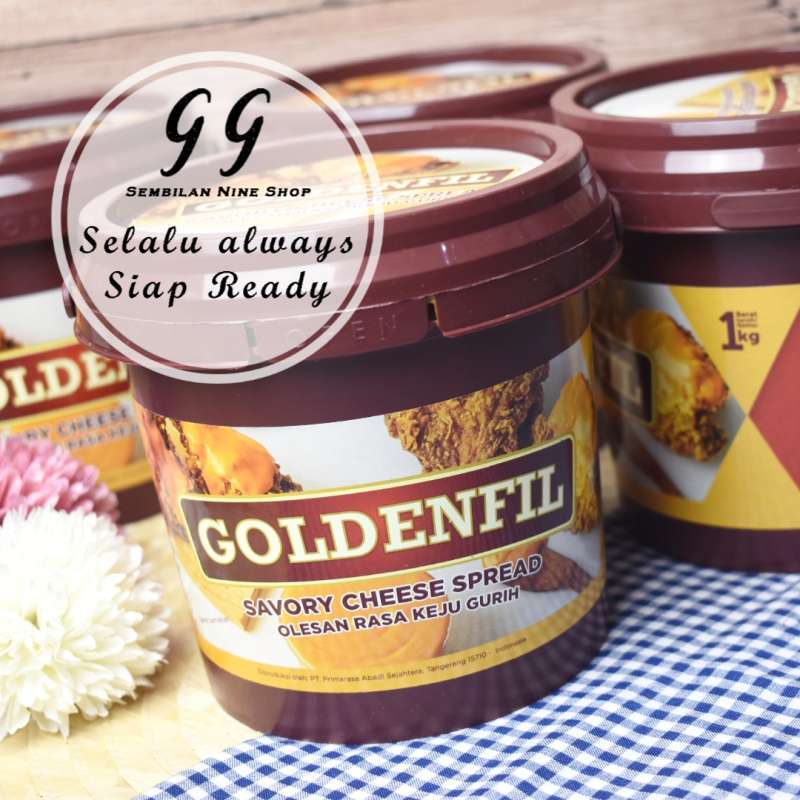 Jual GOLDENFIL SAVORY Cheese SPREAD 1 KG Saus Keju Sauce Golden Fil ...