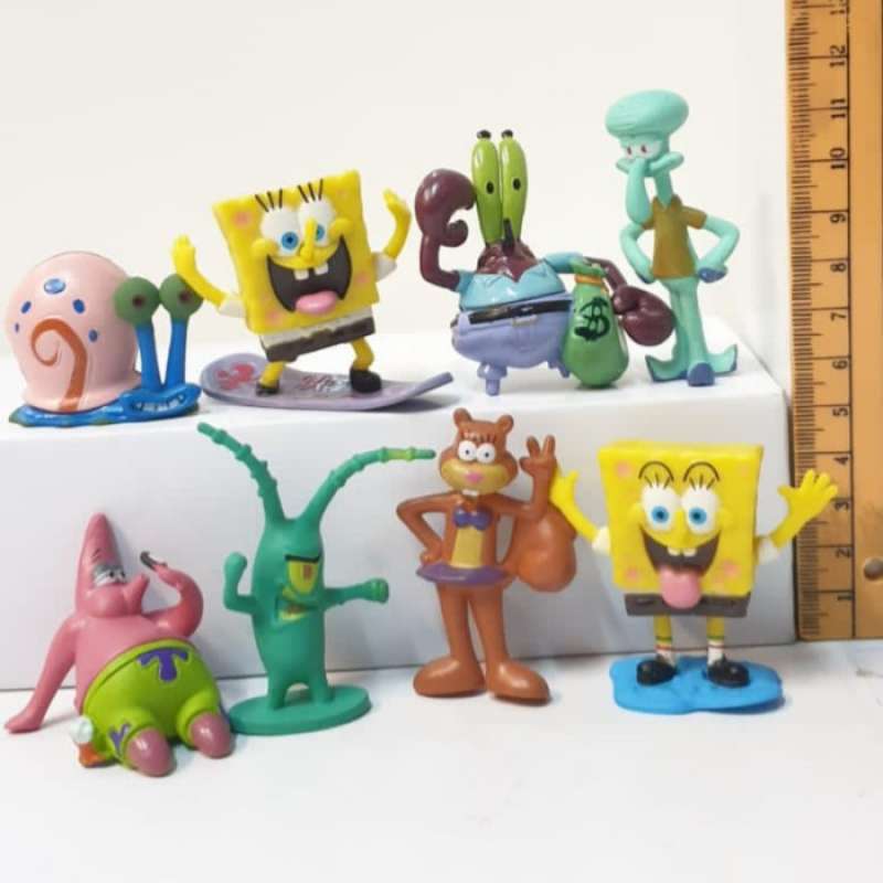 Jual 8PCS/SET SPONGEBOB AND SENT GREAT STARS SQUIDWARD TENTACLES FIGURE ...