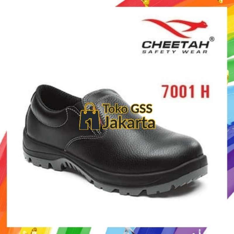 Promo Sepatu Safety Shoes Cheetah 7001 Hitam Boots Safety Original ...