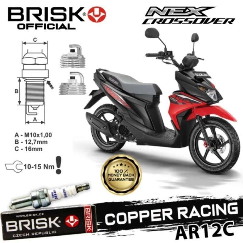 Promo Busi motor Brisk Copper type AR12C Suzuki - Nex Crossover Diskon ...