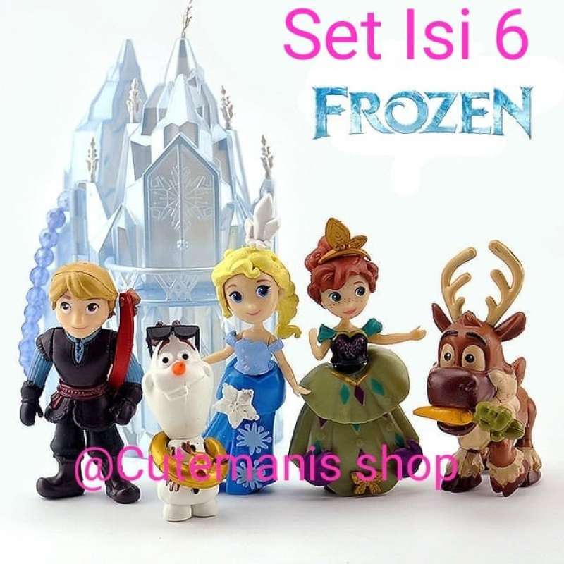 Jual FIGURE FROZEN ANNA DAN ISTANA ICE CASTLE ELSA SET ISI 6 di Seller Vee Vonix - Pegadungan ...