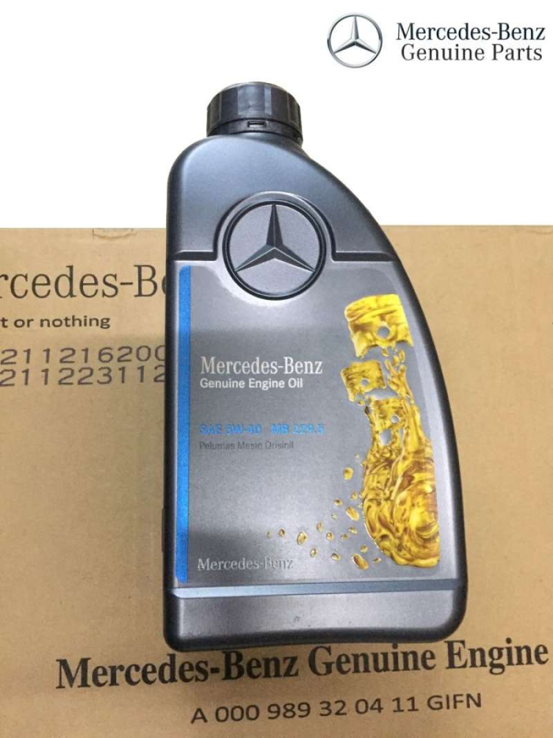 Jual Oli Mesin Mercedes Benz SAE 5W-40 Dijamin Original Engine Oil di ...