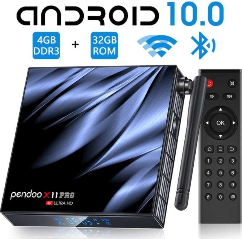 Jual Android Tv Box Pendoo X11 Pro Ram 4g Rom 32g Android 10 Allwiner ...