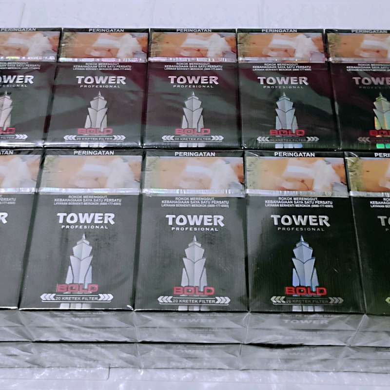 Jual Rokok Filter Tower Bold Profesional 20 Batang di Seller Toko ...