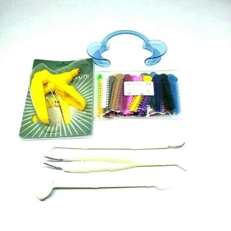 Jual Paket 1 Alat Ganti Karet Praktis . Isi Sonde . Pinset Behel . Kaca ...