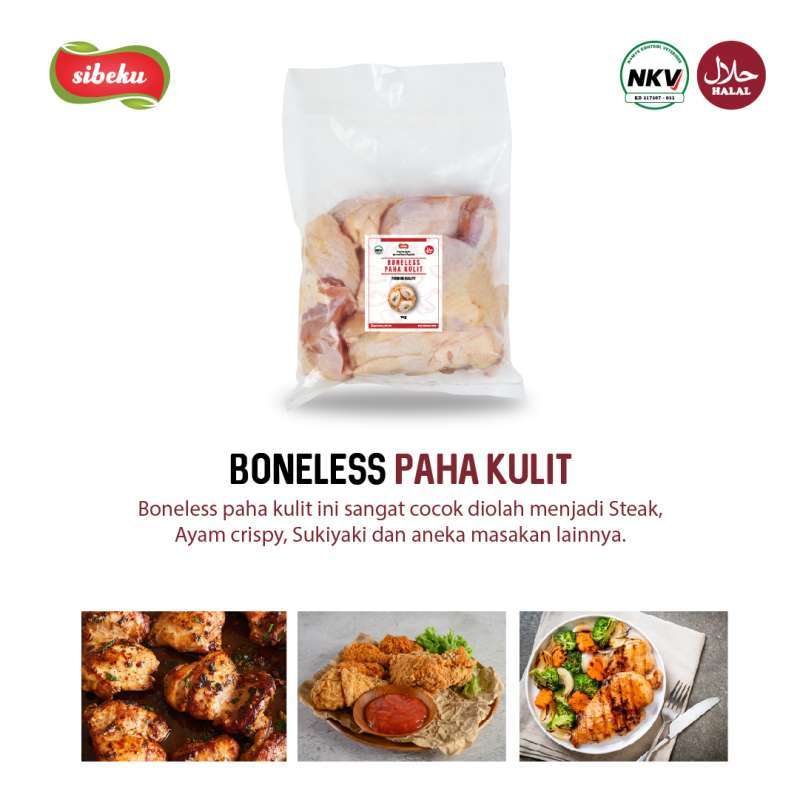 Jual Sibeku Ayam Paha Tanpa Tulang Dengan Kulit Halal 1 Kg Frozen Food ...