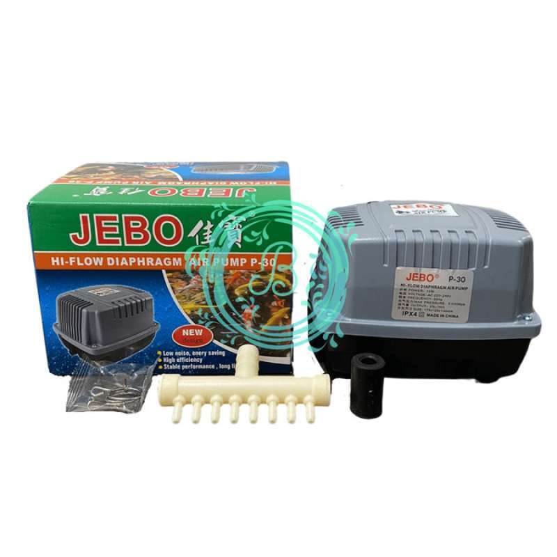 Promo Jebo P-30 Pompa Udara Aerator Hi-Flow Air Pump Blower Pompa ...