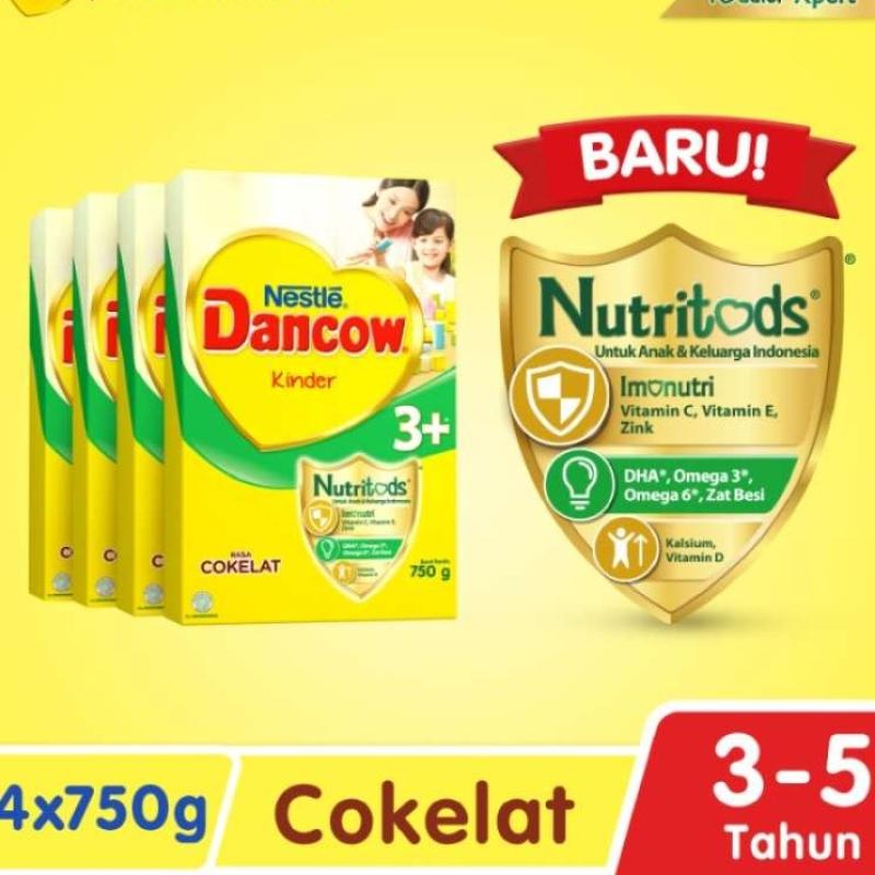 Jual Nestle Dancow 3+ Cokelat Susu Anak 3-5 Tahun Box 750g X 4pcs Di Seller Kecup.id Store ...