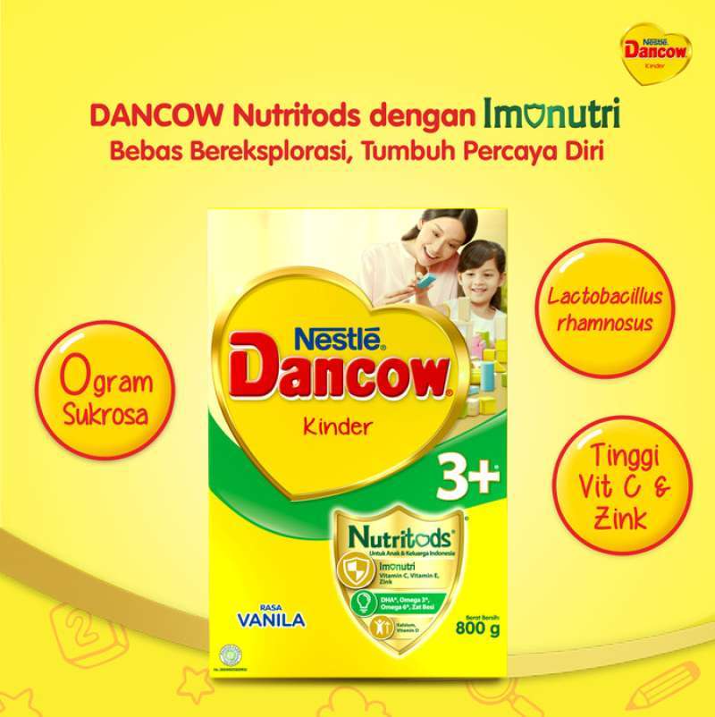 Jual Nestle Dancow 3+ Cokelat Susu Anak 3-5 Tahun Box 750g X 4pcs Di ...