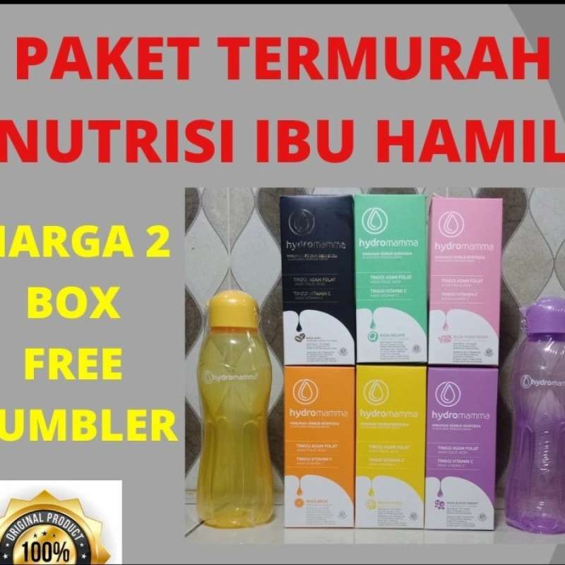 Jual Harga 2 Box Free Tumbler! Minuman Hydromamma Hydro Mamma Mama Asli ...