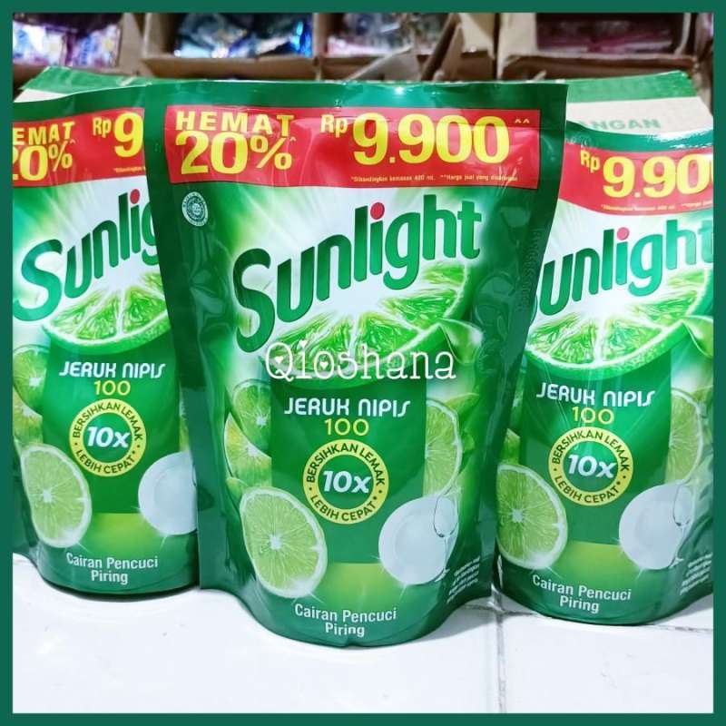 Jual SUNLIGHT SACHET REFILL 9900 / SABUN CUCI PIRING SUNLIGHT di Seller ...