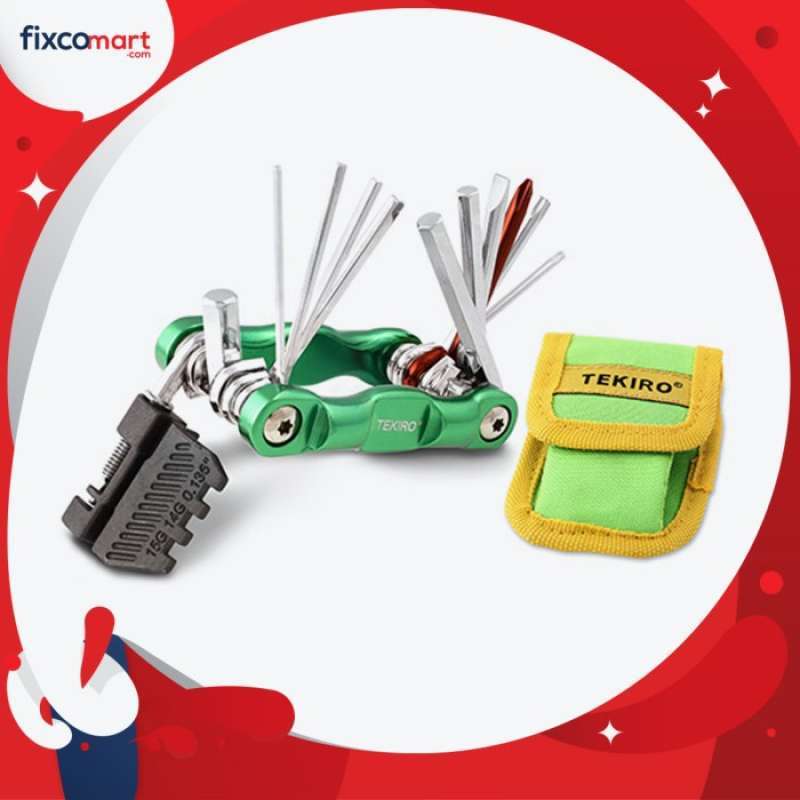 Jual Tekiro Kunci Sepeda Lipat Set 15 Pcs / Bike Tool Kit di Seller ...