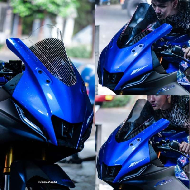 Jual visor yamaha r15v4 windshield r15m windscreen r15 kaca visor ...