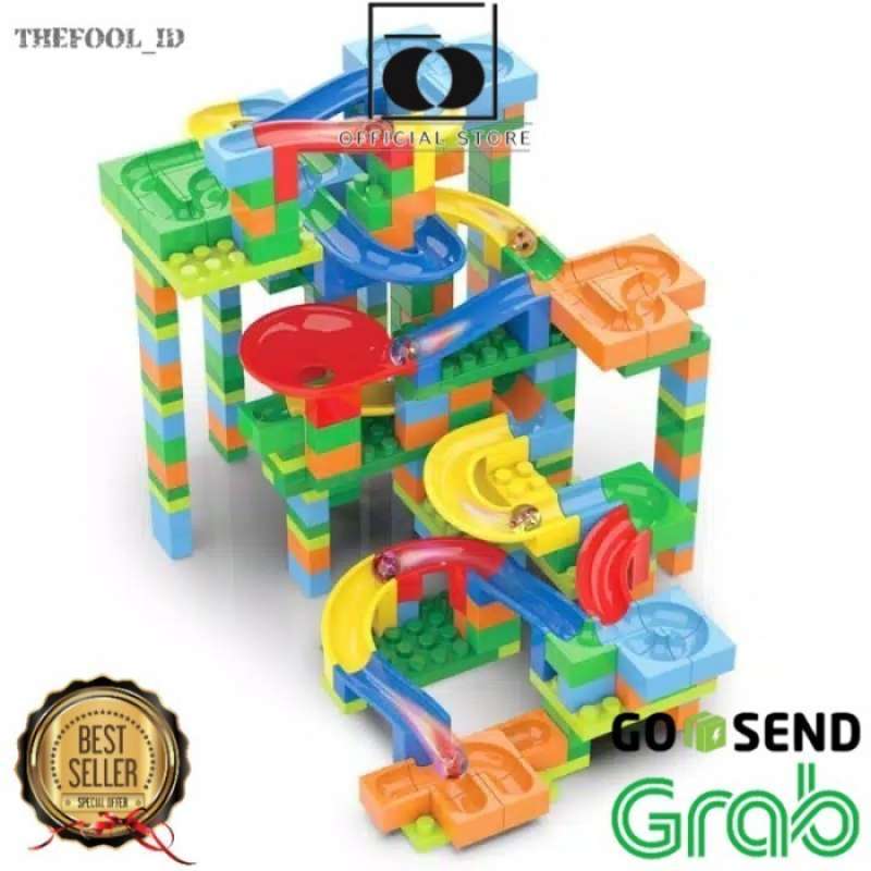 Promo lego brick construction marble race run 180 pcs Diskon 29% di ...