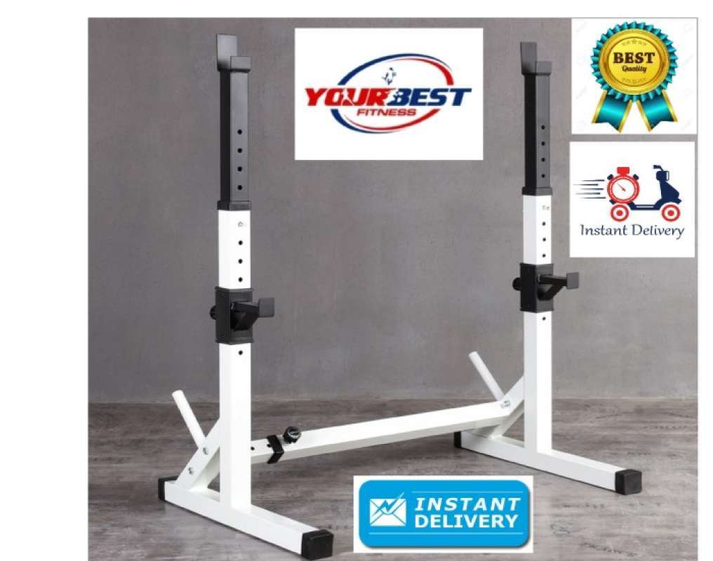 Jual Mobile Squat Stand Adjustable Bench Press Rack di Seller ...