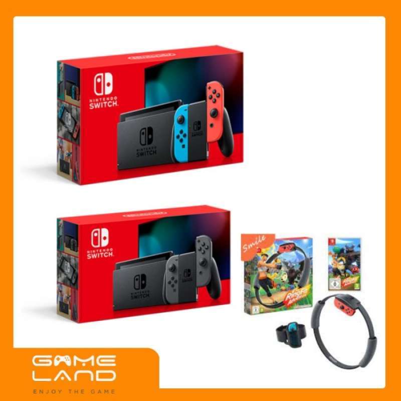 Promo Nintendo Switch Console Ring Fit Adventure Bundle V2 HAC Diskon ...