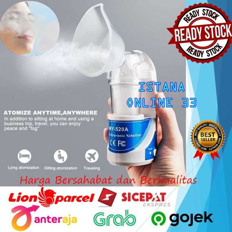 Jual Alat Terapi Pernafasan Ultrasonic Inhaler Nebulizer Uap Bayi Pilek ...