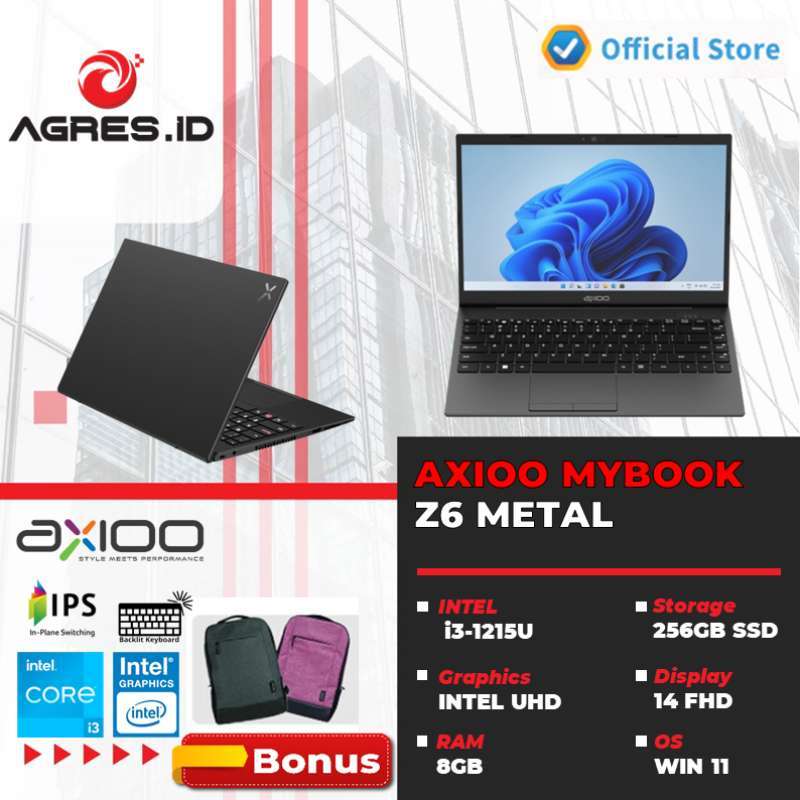 Jual Laptop Axioo Mybook Z6 Metal - Intel Core I3 1215u Ram 8gb 256ssd 14.0 Win11 Di Seller ...