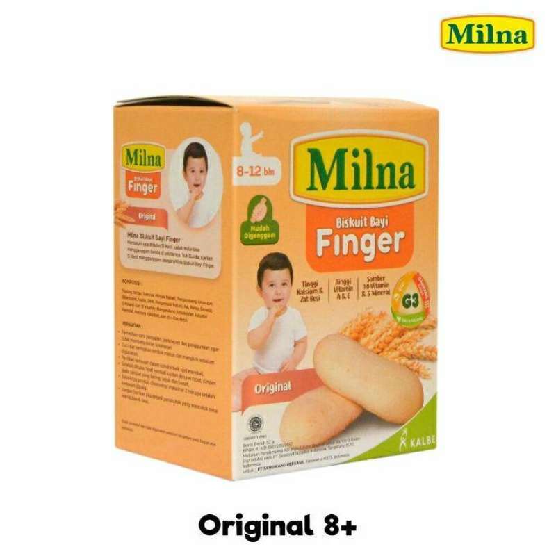 Promo Milna Biskuit Finger Original 52gr Per 1 Pcs Diskon 14% Di Seller ...