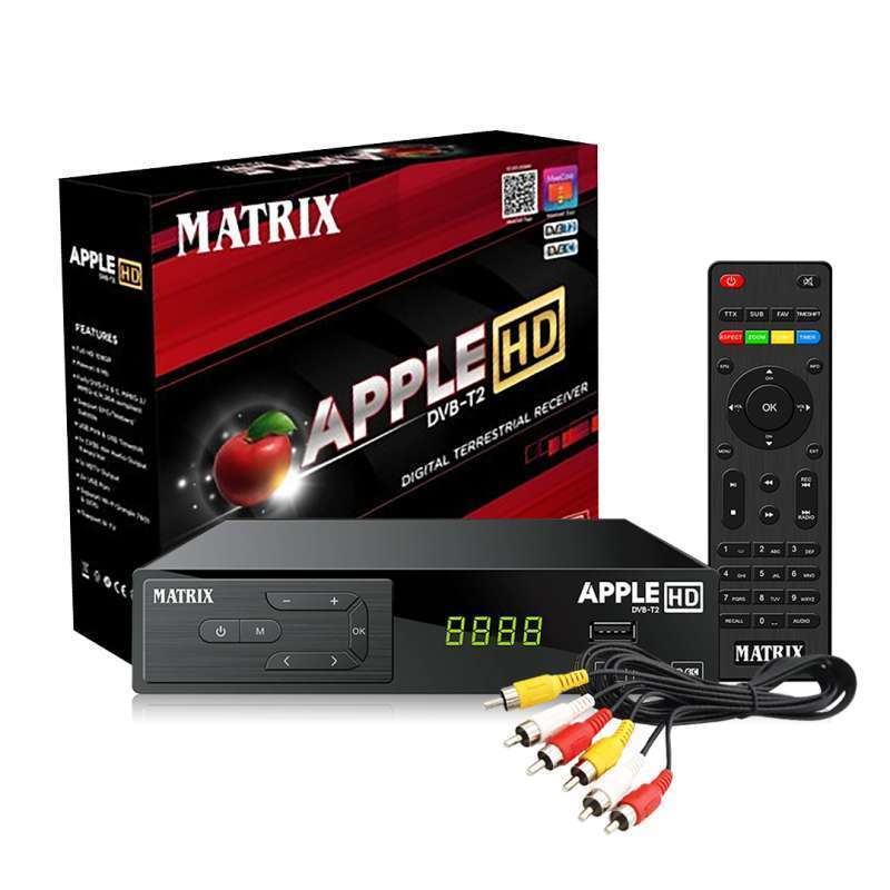 Jual Set Top Box Matrix Apple DVBT-2 STB Antena Converter TV Tabung ...