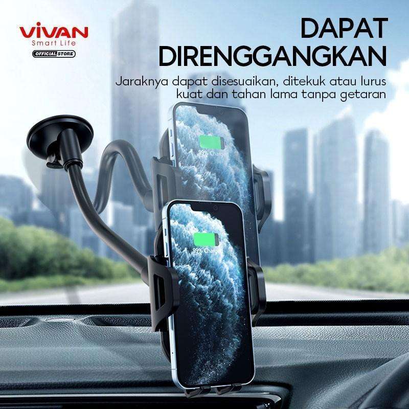 Jual Robot Vivan Car Phone Holder Mobil Hp Dashboard Kaca Samsung ...