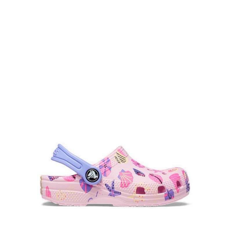 Promo Crocs Kids Classic Pool Party Clog T Ballerina Pink (CCR2078466GD ...