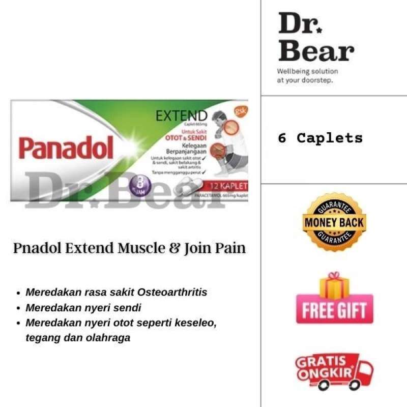 Promo Panadol Extend For Muscle & Joint Pain - 18 Capsules Diskon 16% ...