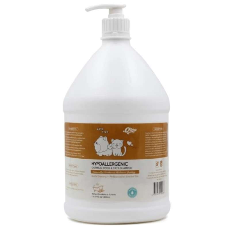 Promo ORGO Hypoallergenic Oatmeal Pet Shampoo 3.8L- Shampoo Sensitive ...