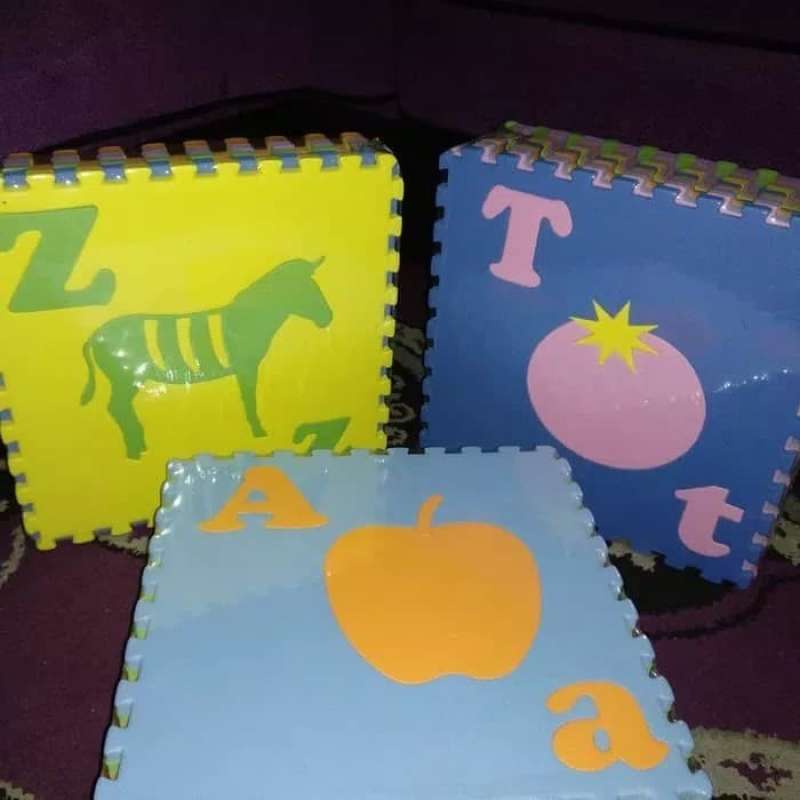 Jual Matras Puzzle Alas Bermain Evamat (eco-mat) Huruf Bergambar A Sd Z ...