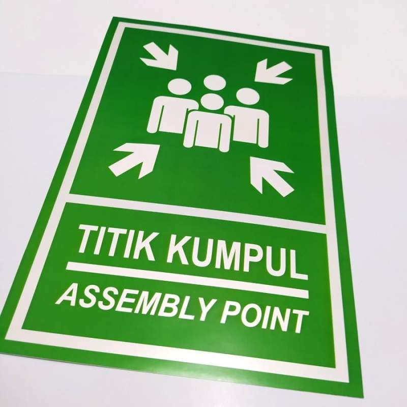 Jual SIGN STICKER K3 RAMBU SAFETY TITIK KUMPUL di Seller Cetak.id ...