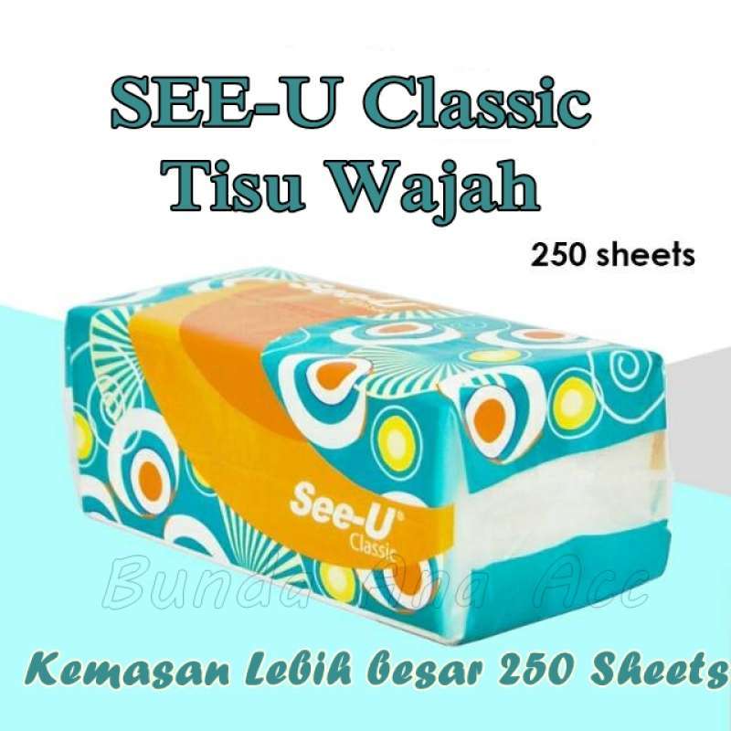 Jual Tissue Facial See U Classic Tisu wajah isi 250 lembar [ SETARA ...