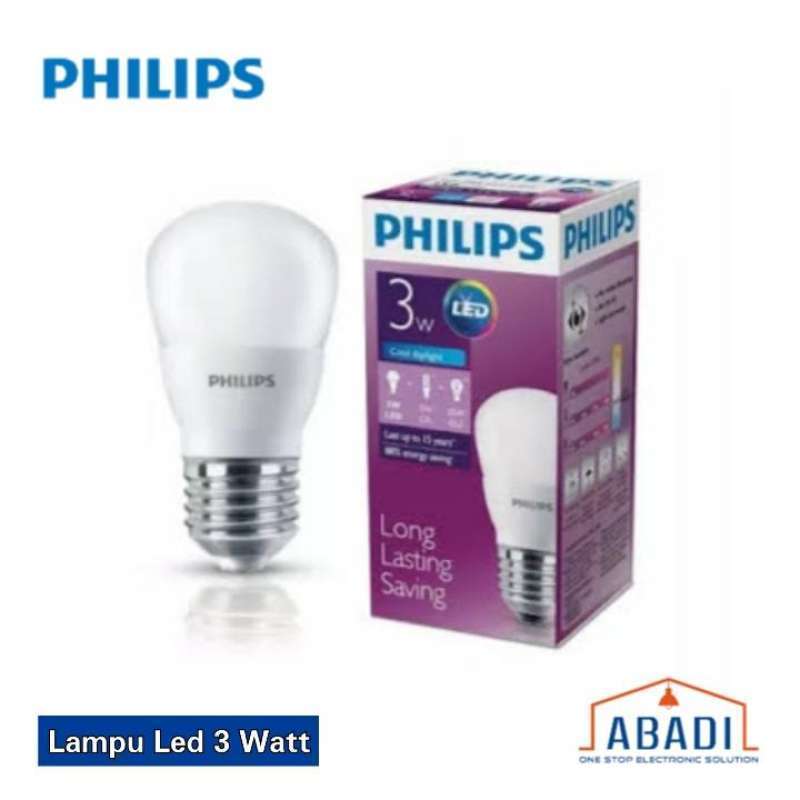Jual Philips Lampu Led | Lampu Led Philips 3 Watt | Lampu Led Bulb | Bohlam Led Philips Di ...