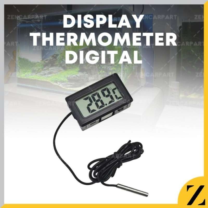 Promo Termometer Digital Mini Pengukur Temperatur Suhu Ruang Air LCD ...