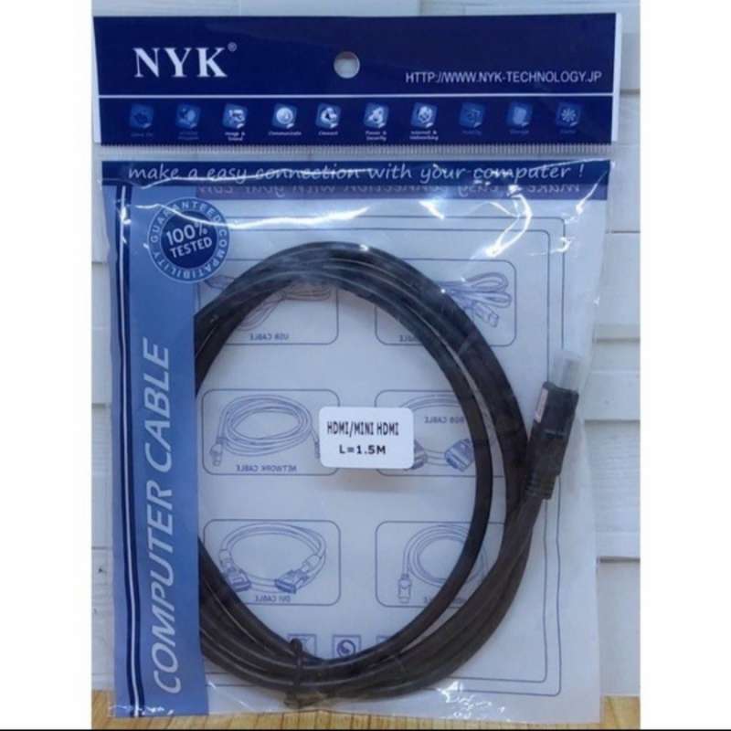 Jual Kabel Micro HDMI to HDMI Male NYK 1,5 Meter di Seller Sabang ...