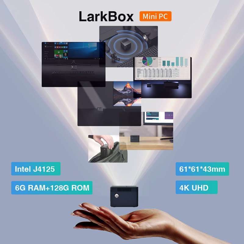 Promo Mini PC Chuwi Larkbox PRO 4K Gemini Lake J4125 6GB/128GB Windows ...