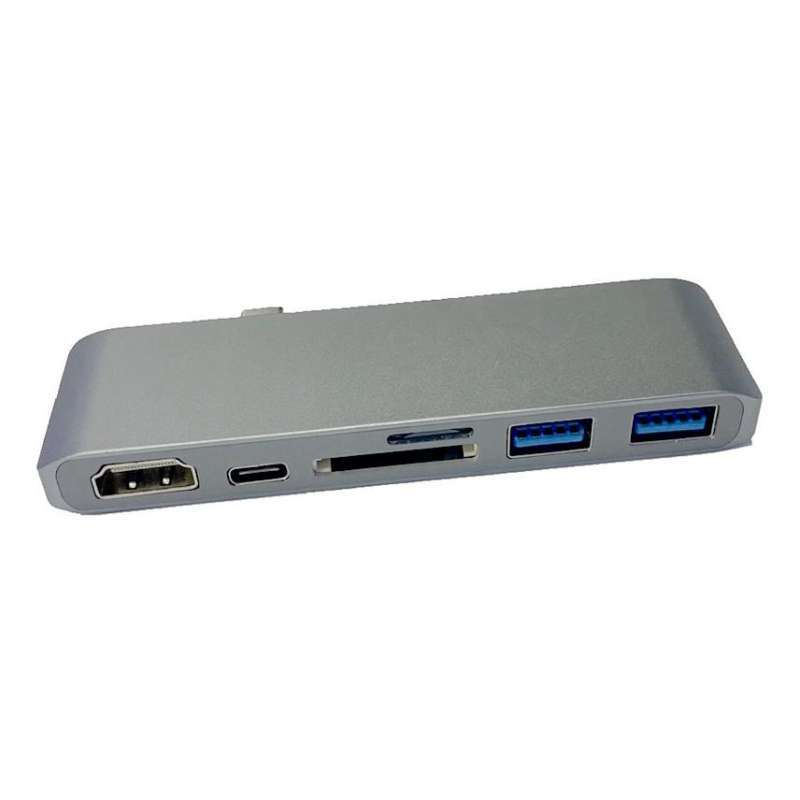 Promo Chipal Usb Hub 6 In 1 Usb Type C With Hdmi 4k & Card Reader T62 ...