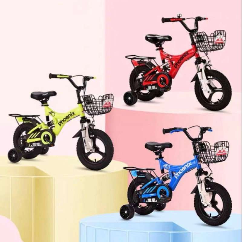 Promo Sepeda Phoenix Anak 12,14 & 16 Inch Merah dan Biru READY STOCK ...