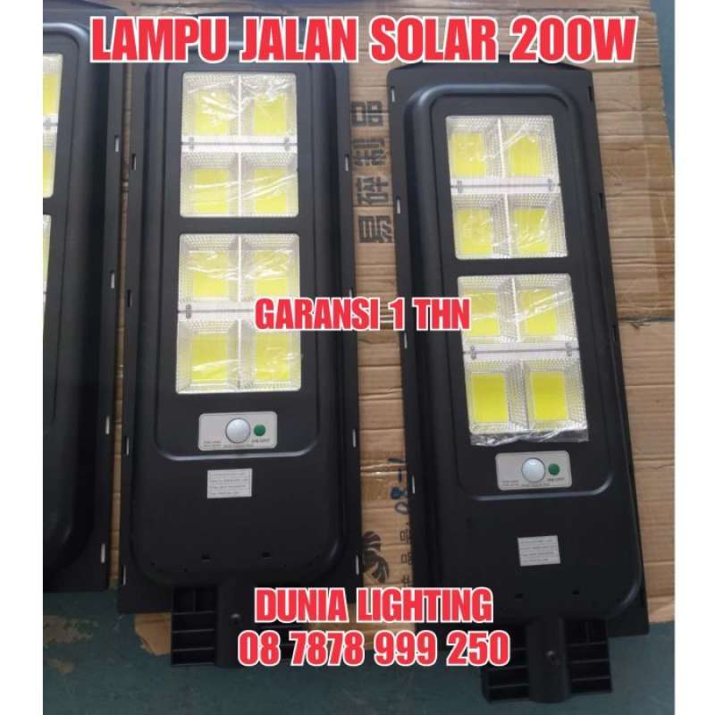 Jual Lampu Jalan Led Solar Cell 200w 200watt Pju Tenaga Surya 200 Watt