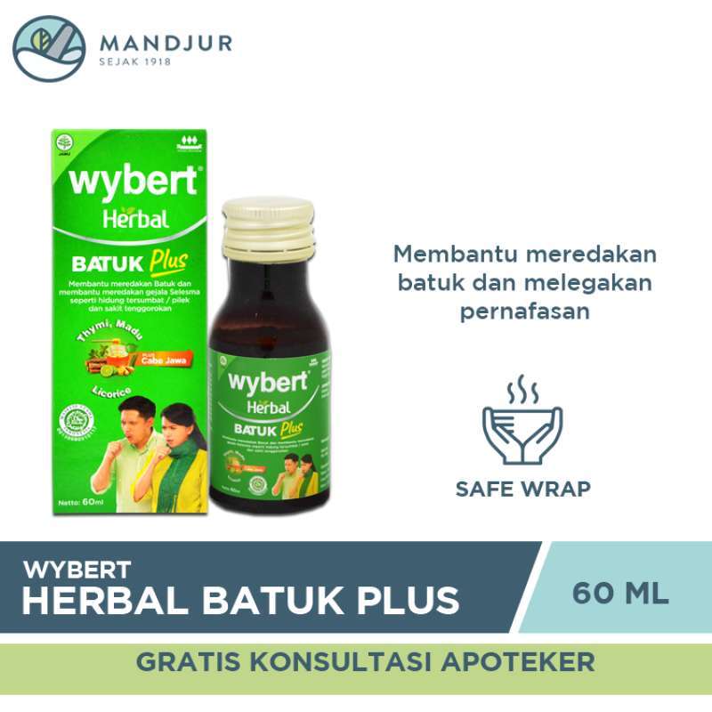 Jual Wybert Herbal Batuk Plus Sirup 60 Ml - Obat Batuk Herbal Di Seller ...