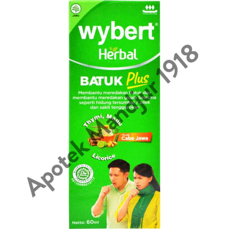 Jual Wybert Herbal Batuk Plus Sirup 60 Ml - Obat Batuk Herbal Di Seller ...