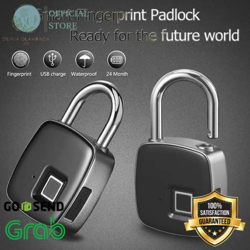 Promo Gembok Sidik Jari - Smart Lock Finger Print - Waterproff Anti ...