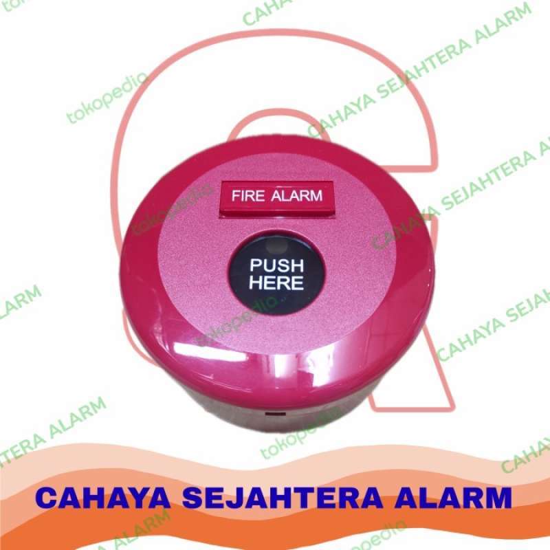 Jual Fire Alarm Manual Push Button Jittech With Base di Seller Kabehono ...
