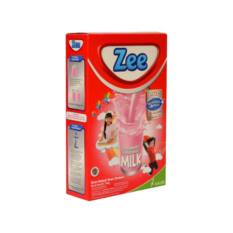 Jual Zee Reguler Susu Bubuk Strawberry 350gr / Susu Pertumbuhan Anak di ...