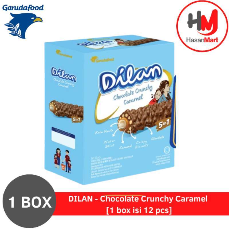 Promo Garuda Food DILAN - Chocolate Crunchy Caramel [1 box isi 12 pcs ...