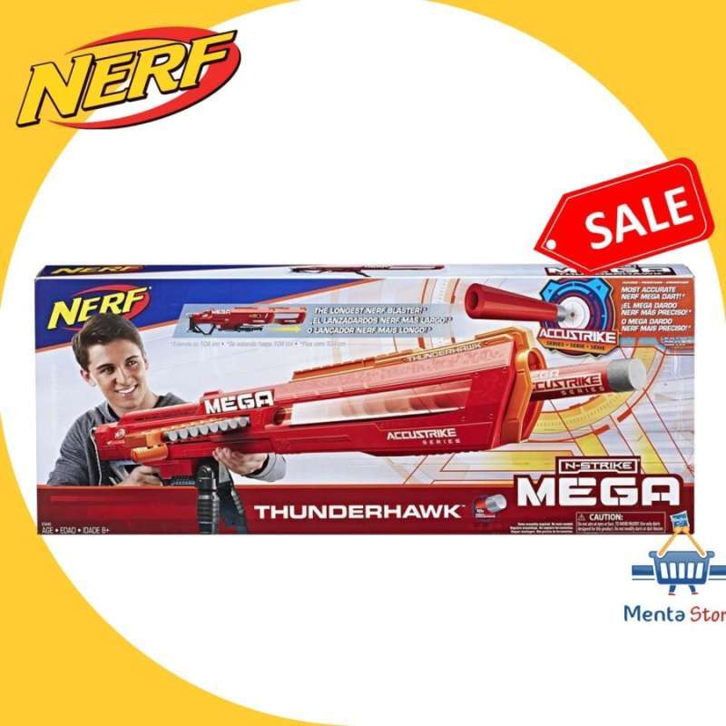Promo HASBRO NERF N-Strike Mega Accustrike Thunderhawk Mainan Pistol Anak Diskon 24% di Seller ...