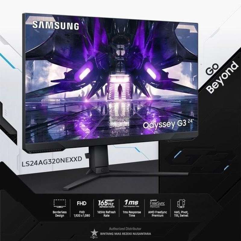 Jual Monitor Samsung Odyssey G3 Ls24ag320nexxd / Ls24ag320 165hz Fhd Di ...